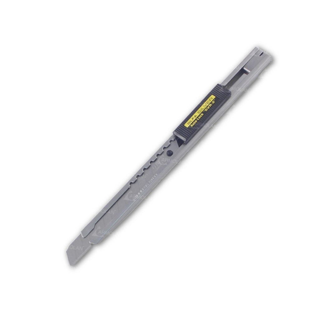Olfa Silver Edelstahl Cutter SVR-2 Auto Lock - Shopfol.de